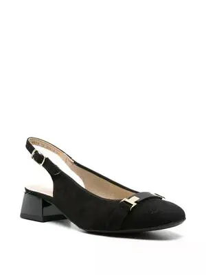 ARA Graz Buckle-detail Slingback Pumps - Black