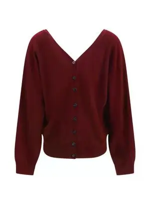 LISA YANG Jiani V-neck Cardigan - Red