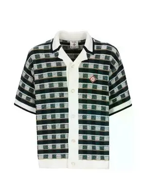 Casablanca Check-pattern Short-sleeve Shirt - Green