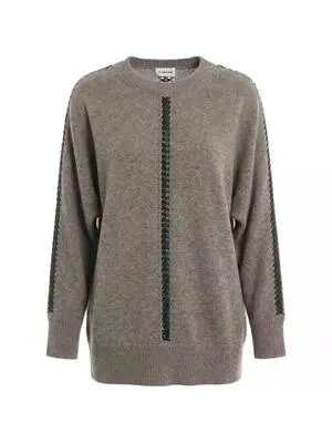 P.a.r.o.s.h Whipstitch-detail Sweater - Brown