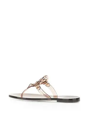 Tory Burch Miller Flat Sandals With Thong Strap - Brown