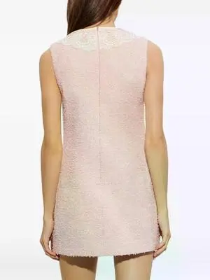 SELF-PORTRAIT Sequin-embellished Lace-collar Mini Dress