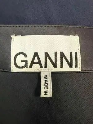 GANNI Halterneck Button-up Blouse