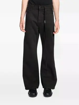 ANN DEMEULEMEESTER Modest Five-pocket Flared Jeans - Black