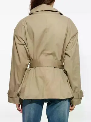 ROTATE BY BIRGER CHRISTENSEN Double-breasted Belted Short Trench Coat