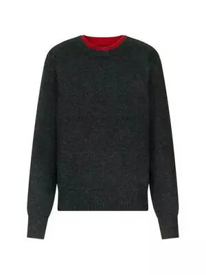 Loulou De Saison Bicolor Cashmere Sweater - Grey