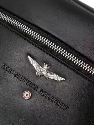 AERONAUTICA MILITARE Logo Plaque Zip Belt Bag