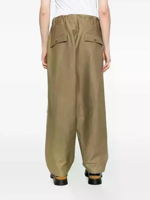 Yohji Yamamoto Side-tape Pleated Trousers
