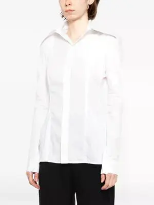 Yohji Yamamoto Poplin Puff-sleeve Shirt