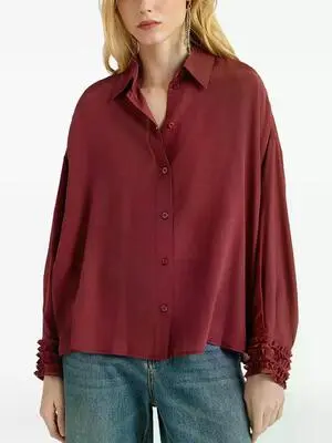 Momoni Gosa Ruffled Silk Shirt