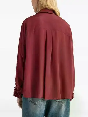 Momoni Gosa Ruffled Silk Shirt