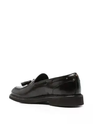 Canali Tassel-detail Leather Boat Shoes
