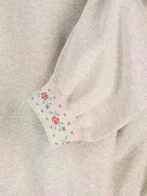 Chloé Floral-embroidered Logo-print Sweater