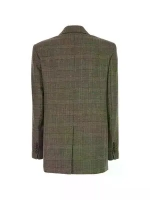Max Mara Check-pattern Single-breasted Blazer