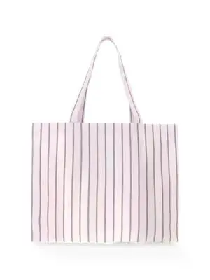 A.p.c. Diane Logo-print Striped Tote Bag