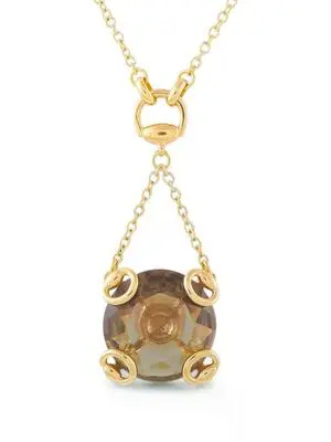 Gucci Horsebit Smoky-quartz Necklace - Gold
