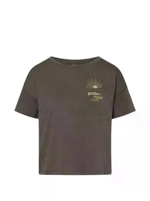 Liu Jo Logo Print Chest Pocket T-shirt - Green