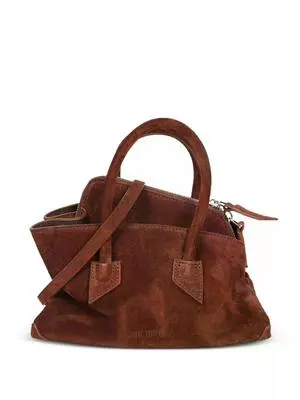 Attico Mini La Passeggiata Suede Handbag - Brown