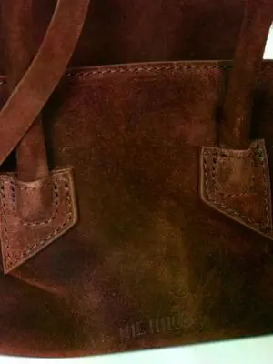Attico Mini La Passeggiata Suede Handbag
