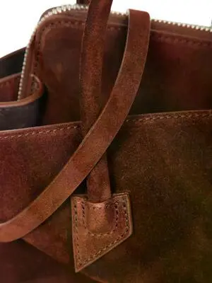 Attico Mini La Passeggiata Suede Handbag