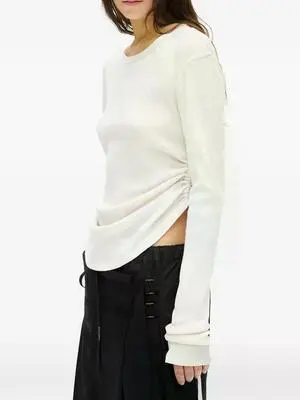 ANN DEMEULEMEESTER Dot Wrinkled Long-sleeve T-shirt
