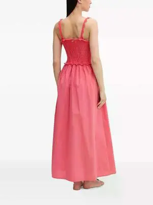 Liu Jo Crochet-knit Lace-up Midi Dress