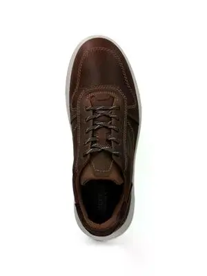 Ecco Move Contrast-stitched Leather Sneakers - Brown