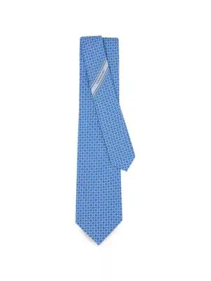 FERRAGAMO Link Print Silk Tie