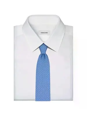 FERRAGAMO Link Print Silk Tie