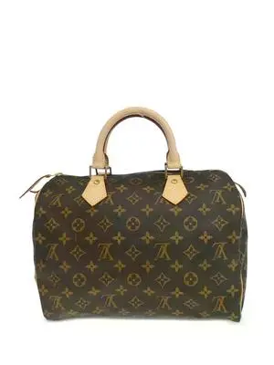LOUIS VUITTON 1998 Speedy Monogram Tote Bag - Brown