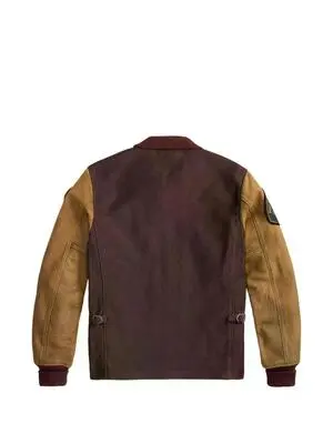 Ralph Lauren Patch Bomber Jacket - Brown