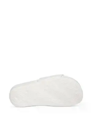 Liu Jo Logo-embossed Platform Slides - White