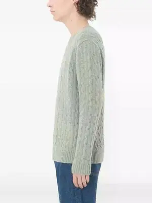 Valentino Garavani Cable-knit Wool Sweater With Vlogo