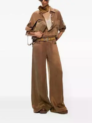Pinko Logo Embroidered Button-up Shirt