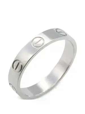 Cartier 18k White Gold Love Ring - Silver