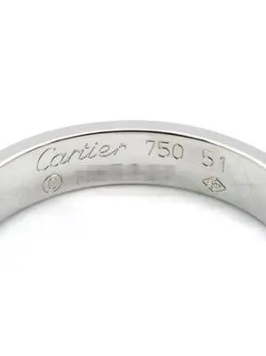 Cartier 18k White Gold Love Ring - Silver