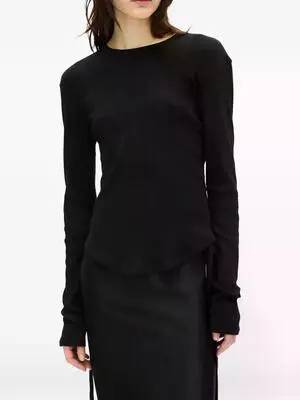 ANN DEMEULEMEESTER Dot Wrinkled T-shirt