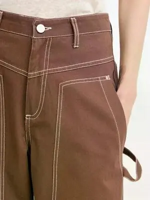 Liu Jo Contrast-stitch Carpenter Trousers