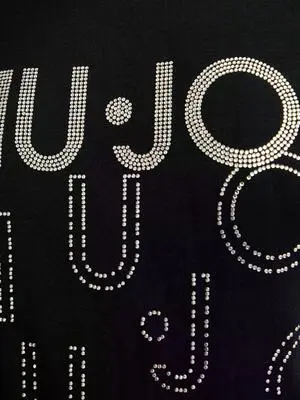 Liu Jo Rhinestone-logo T-shirt