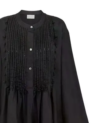 P.a.r.o.s.h Embellished Pleated Blouse - Black