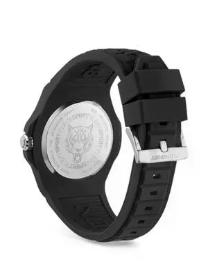 PLEIN SPORT 46mm Watch With Tiger Motif - Black