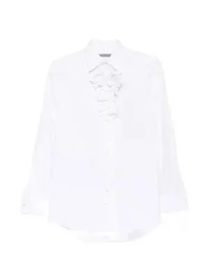 Balenciaga Ruffled-detail Long-sleeve Shirt
