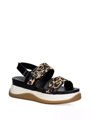 Liu Jo Leopard-print Logo-plaque Sandals