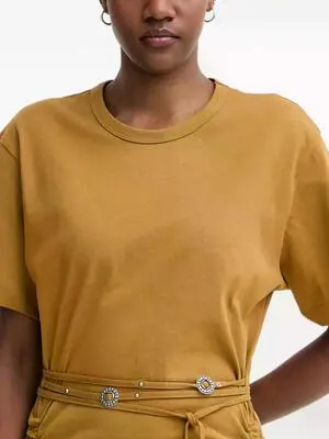 Pinko Belted Ruched Mini Dress