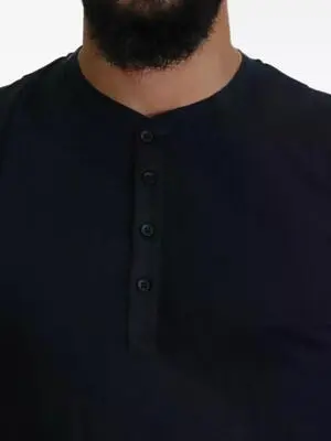 Dolce & Gabbana Henley-neck Long-sleeve Polo Shirt