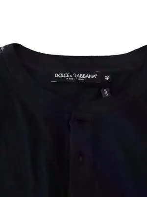 Dolce & Gabbana Henley-neck Long-sleeve Polo Shirt