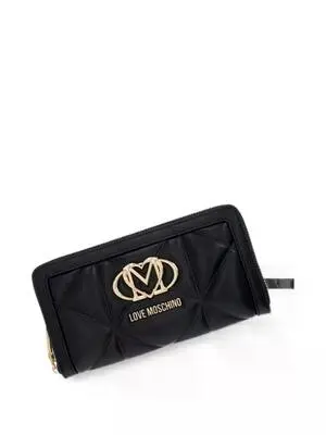 Moschino Quilted Logo-plaque Wallet