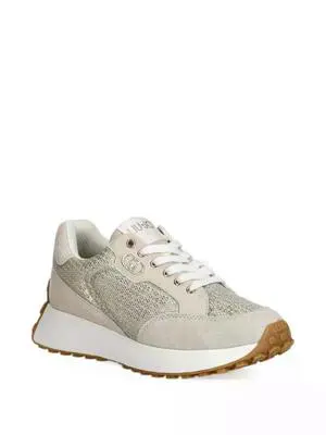 Liu Jo Suede-trim Panelled Sneakers - Neutrals