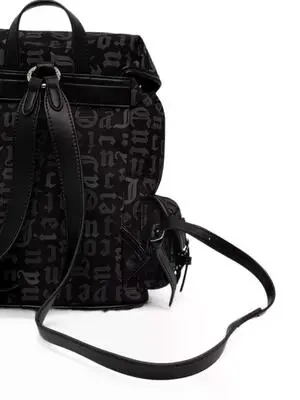 Juicy Couture Carol Monogram Print Backpack With Charm Detail