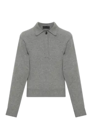 HAIKURE Wool Polo "ash - Grey
